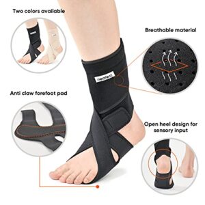 NEOFECT Drop Foot Brace Black Left AFO Foot Drop Brace for Walking, Drop Foot Brace with Shoes, Stroke Recovery Equipment, Foot Drop Brace for Sleeping, Adjustable Ankle Brace