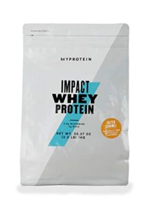 myprotein® impact whey protein powder, salted caramel, 2.2 lb (40 servings)