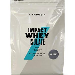 Myprotein Impact Whey Isolate Protein Powder (Unflavored, 2.2 Pound (Pack of 1))