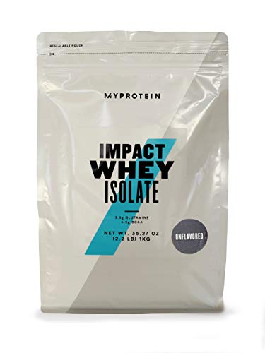 Myprotein Impact Whey Isolate Protein Powder (Unflavored, 2.2 Pound (Pack of 1))