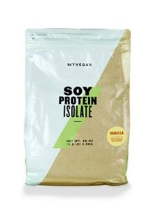 myprotein® myvegan soy protein isolate powder, vanilla stevia, 5.5 lb (83 servings)