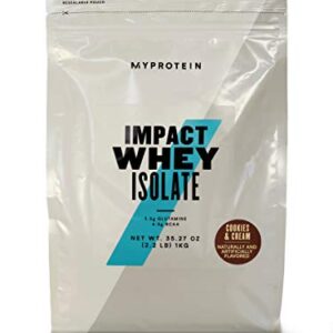 Myprotein Impact Whey Isolate Protein Powder (Cookies & Cream, 5.5 Pound (Pack of 1))