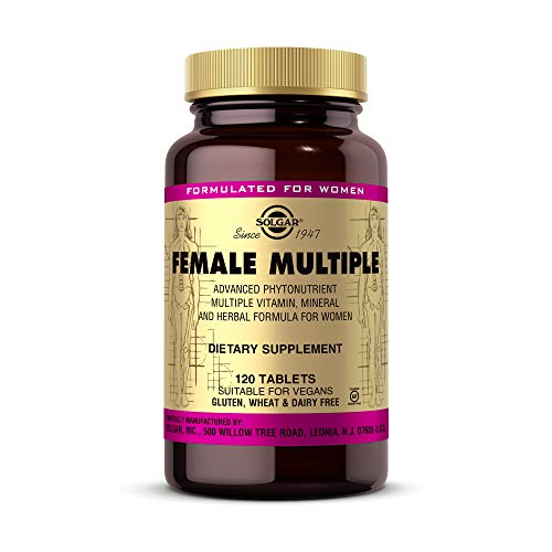 Solgar Female Multiple, 120 Tablets - Multivitamin, Mineral & Herbal Formula for Women - Advanced Phytonutrient - Vegan, Gluten Free, Dairy Free - 40 Servings