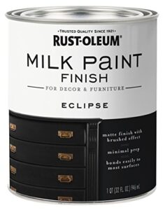 rust-oleum 331052 milk paint finish, quart, eclipse 32 fl oz (pack of 1)