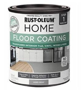 rust-oleum 365929 floor coating base coat aged gray quart