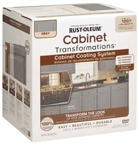 rust-oleum 302137 transformations cabinet refinishing kit, 143 fl oz (pack of 1), gray