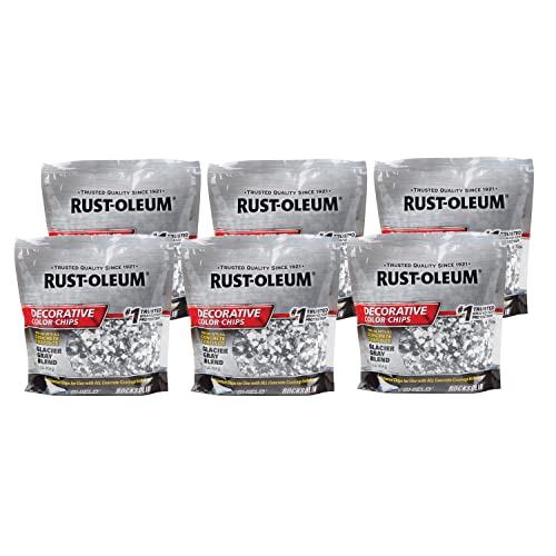 Rust-Oleum 312449-6PK Decorative Color Chips, 6 Pack, Glacier Gray Blend, 96 Ounce