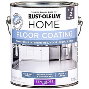 rust-oleum 358584 floor coating top coat semi-gloss clear gal