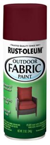 rust-oleum 358831 outdoor fabric spray paint, dark red, 12 oz (pack of 1)