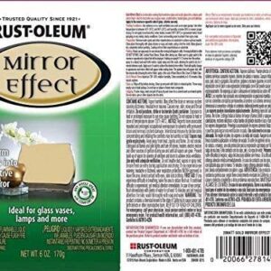 Rust-Oleum 286477-6PK Specialty Mirror Spray, 6 oz, Gold, 6 Pack