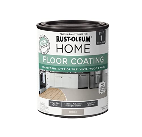 Rust-Oleum 365932 Floor Coating Base Coat Greige Gray Quart