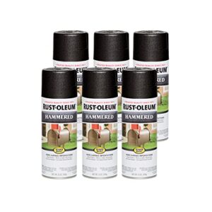 rust-oleum 7215830, hammered black, 12 oz, pack of 6