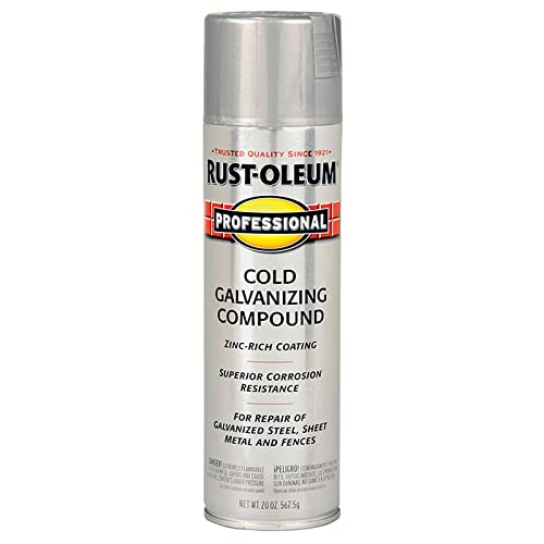 20 oz Rust-Oleum Brands 7585838 Cold Gray Professional Galvanizing Compound Spray Pack of 6