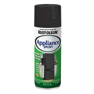 rust-oleum 330146 12 oz black stainless appliance enamel