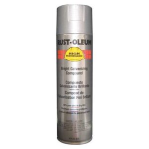 rust-oleum high performance v2100 system galvanizing compound aerosol, bright 20 oz. can – lot of 6