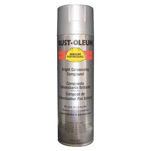 Rust-Oleum High Performance V2100 System Galvanizing Compound Aerosol, Bright 20 oz. Can - Lot of 6