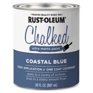 Rust-Oleum Chalked Ultra Matte Coastal Blue Water-Based Chalk Paint 30 oz.