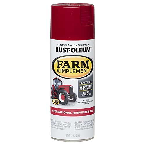 12 oz Rust-Oleum Brands 7466830 International Harvester Red Specialty Farm Equipment Enamel Spray Pack of 6