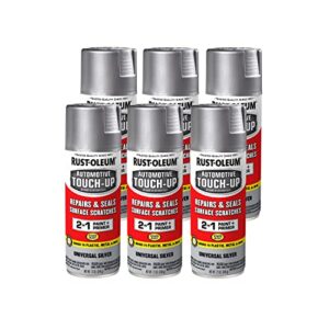 rust-oleum 292326 automotive universal touch-up spray paint, 11 oz, metallic silver