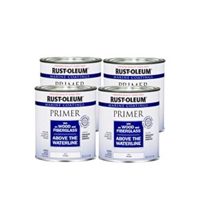 rust-oleum 207014-4pk marine wood & fiberglass primer, white