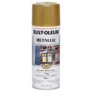 rust-oleum 7270830 metallic spray, gold rush, 11-ounce – 6 pack