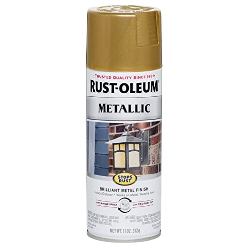 Rust-Oleum 7270830 Metallic Spray, Gold Rush, 11-Ounce - 6 Pack