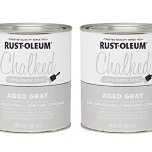 Rustoleum 285143 30 Oz Aged Gray Chalked Ultra Matte Paint