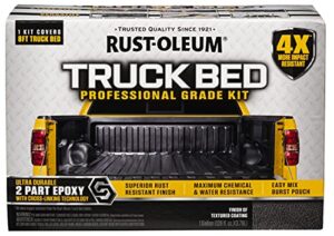 rust-oleum 323529 professional grade truck bed liner kit, black