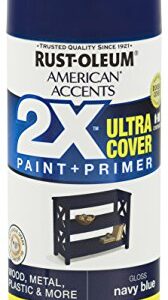 Rust-Oleum 327898 American Accents Spray Paint, 12 Ounce (Pack of 1), Gloss Navy Blue