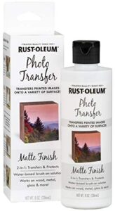 rust-oleum 350457 specialty photo transfer medium, 8oz, matte, 8 ounce