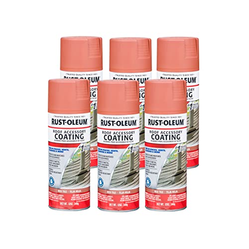 Rust-Oleum 313815 Roofing Accessory Coating Spray, 12 oz, Red Tile