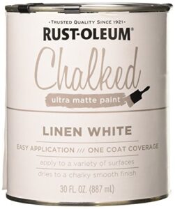 rustoleum 285140 30 oz linen white chalked ultra matte paint