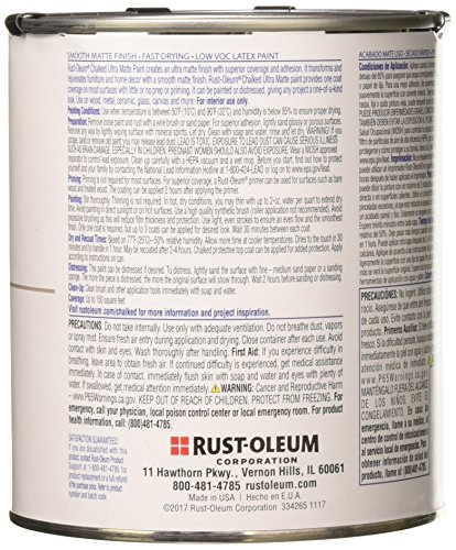 Rustoleum 285140 30 Oz Linen White Chalked Ultra Matte Paint