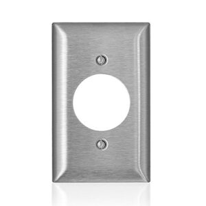 leviton ss721-40 c-series 1-gang single 1.6-inch diameter opening, type 302/304 stainless steel