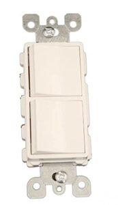 leviton 5641-w 15 amp, 120/277 volt, decora single-pole / 3-way ac combination switch, commercial grade, grounding, white