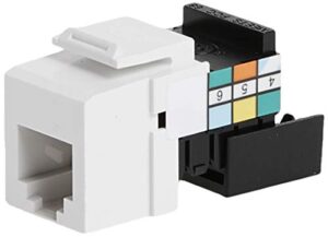 leviton 41106-rw6 voice grade quickport connector, white