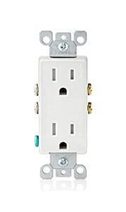 leviton t5325-w 100 pack 15amp 125v tamper resistant decora duplex receptacle, white