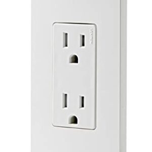 Leviton T5325-W 100 Pack 15Amp 125V Tamper Resistant Decora Duplex Receptacle, White