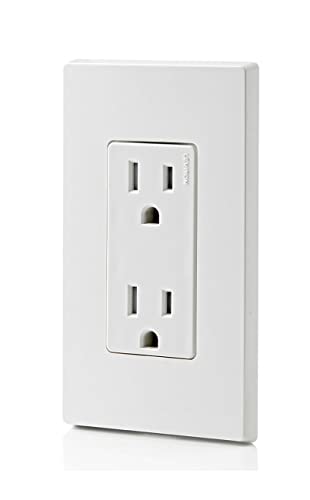 Leviton T5325-W 100 Pack 15Amp 125V Tamper Resistant Decora Duplex Receptacle, White