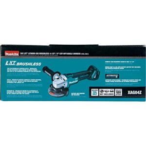 Makita XAG04Z 18V LXT® Lithium-Ion Brushless Cordless 4-1/2” / 5" Cut-Off/Angle Grinder, Tool Only