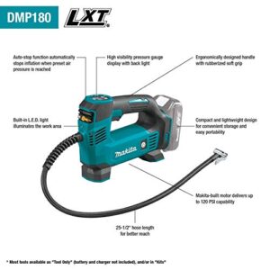 Makita DMP180ZX 18V LXT® Lithium-Ion Cordless Inflator, Tool Only