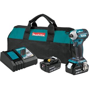 makita xdt16t 18v lxt lithium-ion brushless cordless quick-shift mode 4-speed impact driver kit (5.0ah)