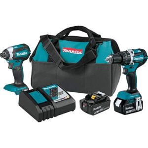 makita xt269m 18v lxt lithium-ion brushless cordless 2-pc. combo kit (4.0ah), blue