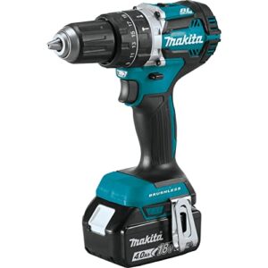 Makita XT269M 18V LXT Lithium-Ion Brushless Cordless 2-Pc. Combo Kit (4.0Ah), Blue