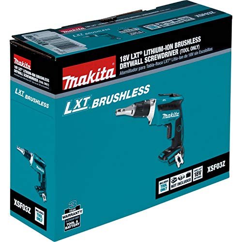 Makita XSF03Z 18V LXT Lithium-Ion Brushless Cordless Drywall Screwdriver (Bare Tool Only)