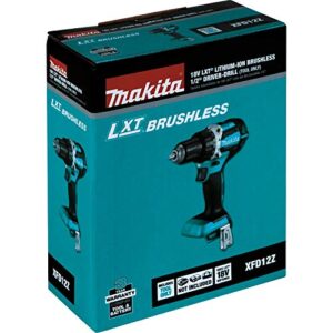 Makita XFD12Z 18V LXT Lithium-Ion Brushless Cordless 1/2" Driver-Drill, Tool Only,