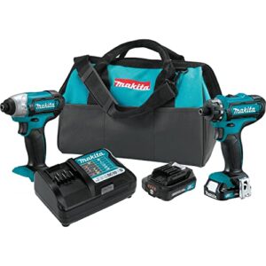 makita ct230r 12v max cxt® lithium-ion cordless 2-pc. combo kit (2.0ah)