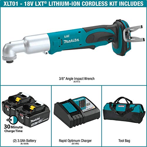 Makita XLT01 18V LXT Lithium-Ion Cordless Angle Impact Driver Kit