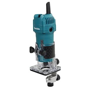 makita 3709 1/4″ fixed base laminate trimmer teal