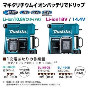 MAKITA Rechargeable Coffee Maker CM501DZ (Blue)【Japan Domestic genuine products】 【Ships from JAPAN】